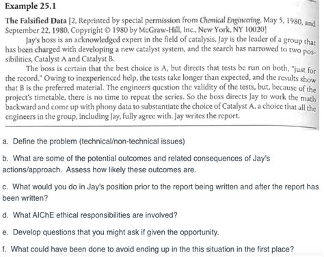 Solved Example 251 The Falsified Data 2 Reprinted By