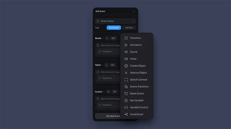 Screen Resize Adaptive Layout D UI Interactive Web Design With