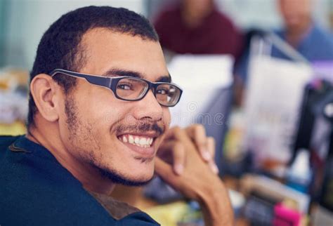 Programmer Man And Portrait In Office For Creative Web Development