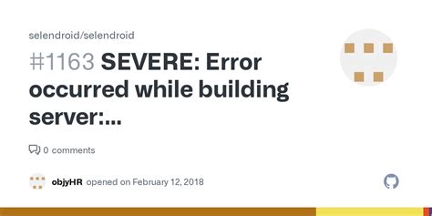 Severe Error Occurred While Building Server Lendroidexceptionsshellcommandexception An