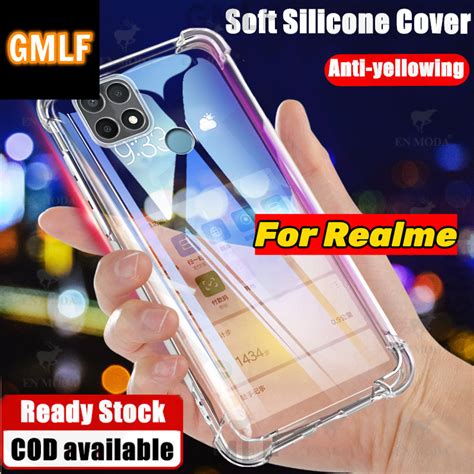 Cod Gmlf For Realme C25s Rmx3195 Flexible Soft Rubber Crystal Clear