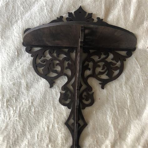 Wood Shelf Bracket Scroll Etsy
