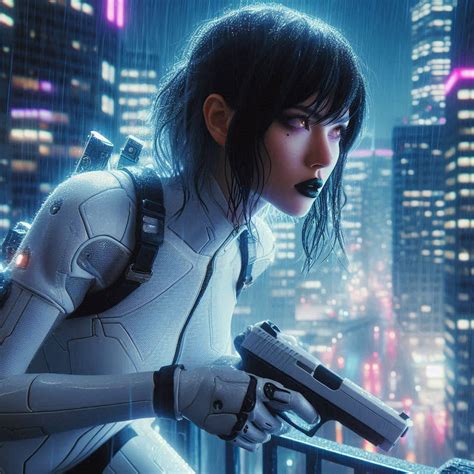 Major Kusanagi Ghost In The Shell Ai Art By Edwinofscotland On