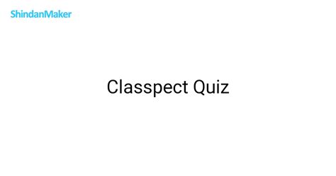 Classpect Quiz