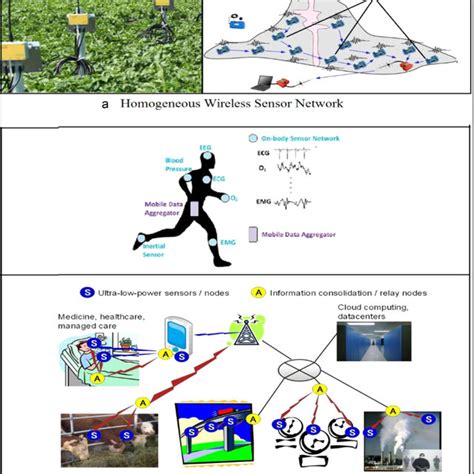 Types Of Wireless Sensor Network A Homogeneous Wsn And B Download Scientific Diagram