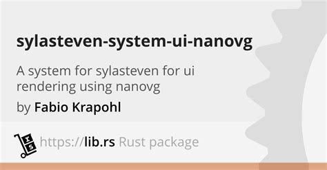 Sylasteven System Ui Nanovg Rust Library Lib Rs