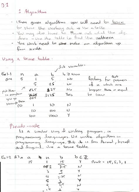 A Level Maths Notes Decision Algorithms General