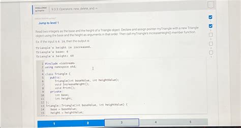 Solved Challengeactivity933 Operators New Delete And