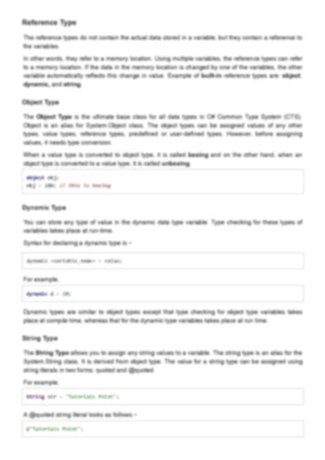 SOLUTION C Sharp Data Types Visual Programming Notes Studypool