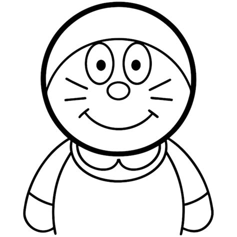 Doreamon Vector Illustration Line Art Premium Ai Generated Vector