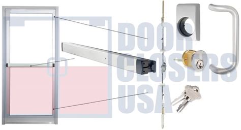 Storefront King Ed60 Series Concealed Vertical Rod Panic Exit Device