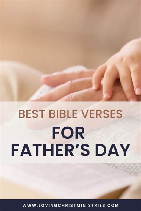 Best Bible Verses For Fathers Day Loving Christ Ministries