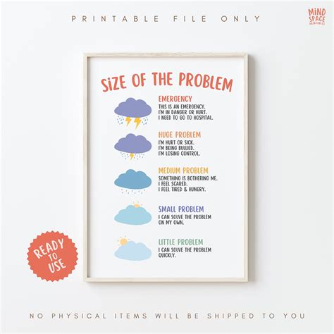 Size Of Problem Poster Mindspaceprintables