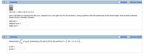 Solved 1 0 9 Points My Notes Ask Your Teacher Let F