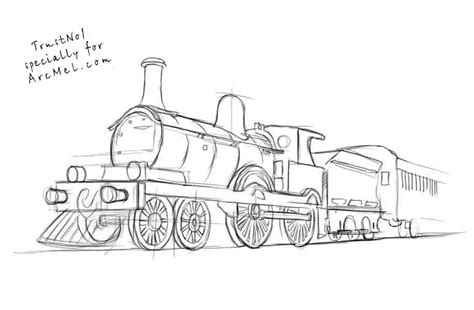 Simple Train Drawing Front