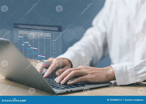 Businessman Work Update And Workflow Schedule Plan Management Shows A