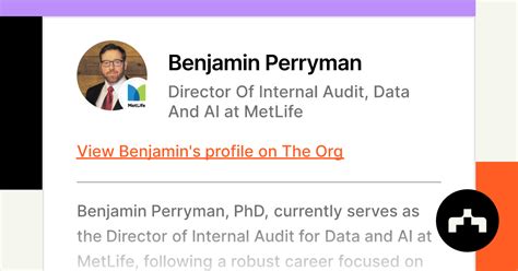 Benjamin Perryman Director Of Internal Audit Data And Ai At Metlife
