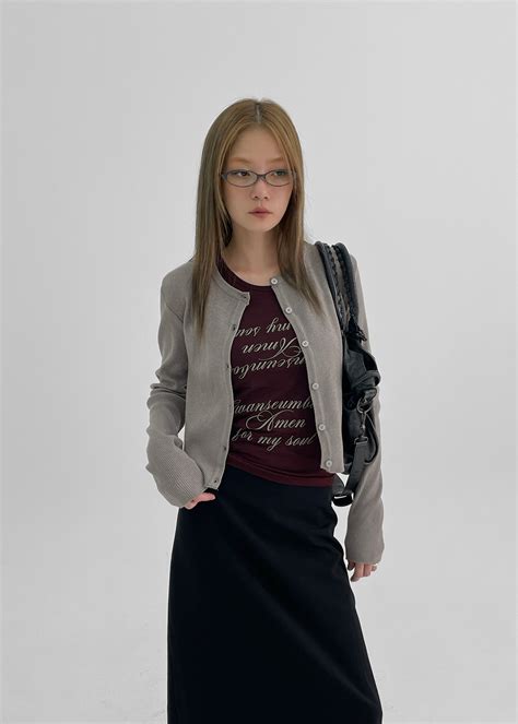 블랙업 Made 페이링 소프트 골지 니트 가디건