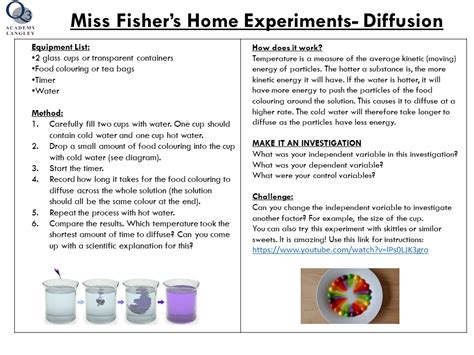 Diffusion Experiment