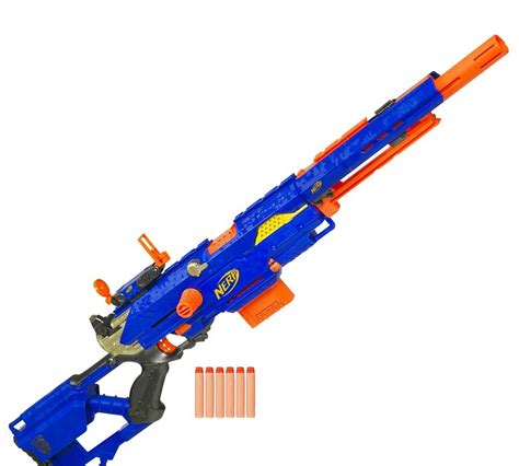 Pistola de dardos: Nerf N-Strike Longstrike (francotirador) | La ...