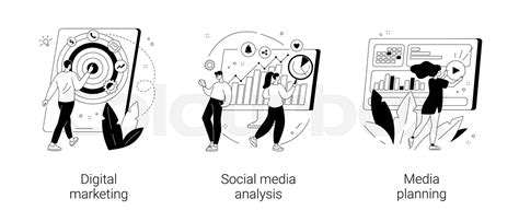 Digital Marketing Abstract Concept Vector Illustrations Stock Vector Colourbox