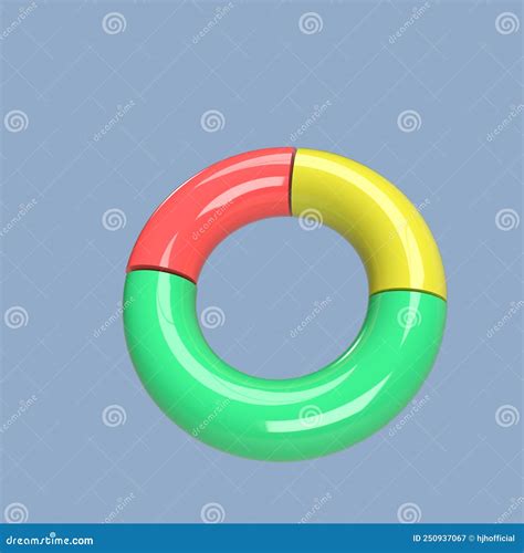 Data Graph 3d Model Cartoon Style Render Illustration Stock