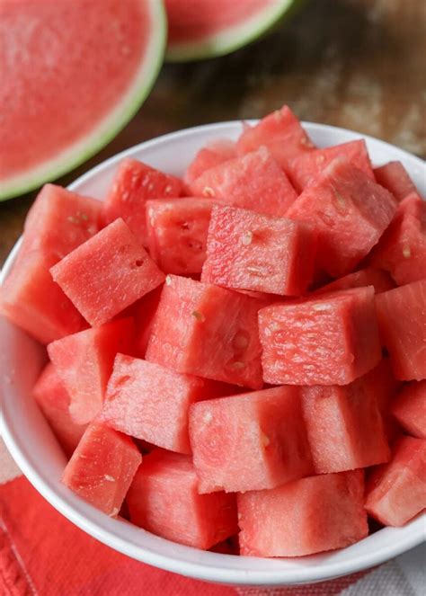 How To Cut A Watermelon Cubes Sticks Triangles Lil Luna