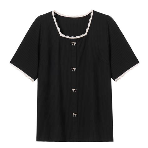 2xl 7xl Plus Size Square Neck Short Sleeve Blouse Pluspreorder