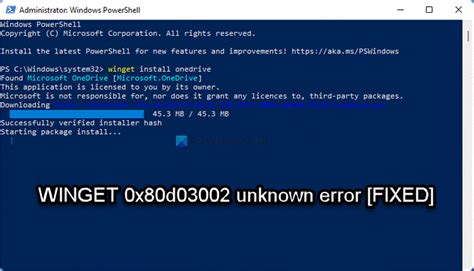Fix WINGET X D Unknown Error On Windows