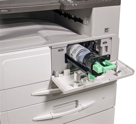 Обзор недорогого монохромного лазерного МФУ Ricoh MP 2014AD формата А3