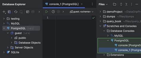 Use Files Tool Window Datagrip Documentation