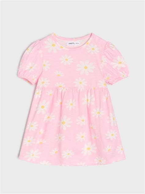 Сукня з буфами на рукавах та квітковим принтом Колір Фіолетовий Sinsay 0745t 04x