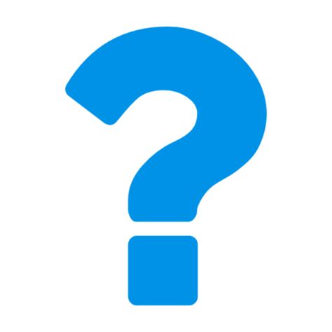 Outline Blue Question Mark Symbol Icon Png Citypng
