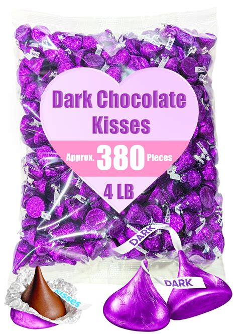 Dark Chocolate Hershey Kisses Bulk 4 Lb Bag Of Kisses Chocolate