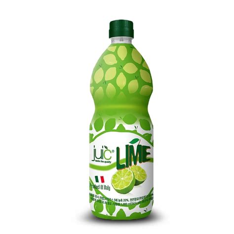 쥬시 라임주스 1l 천연향료 이탈리아 5배 농축 티몬