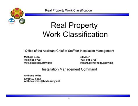 Pdf Real Property Work Classificationwork Property Work