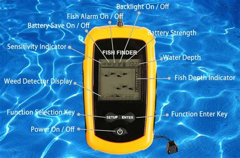 Alarm M Portable Sonar Fish Finders Degrees Sonar Coverage Echo Sounder Alarm Transducer