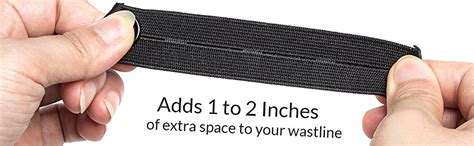 Gygyl 6 Pcs Elastic Waist Extenders Button Extender Adjustable Waist