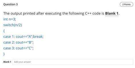 solved the output printed after executing the following c
