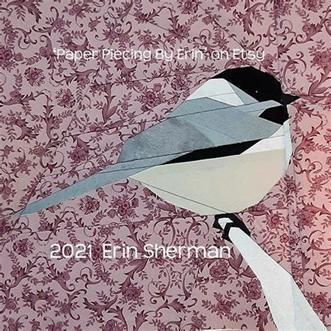 Chickadee Paper Piecing Pattern Etsy Paper Piecing Paper Peicing