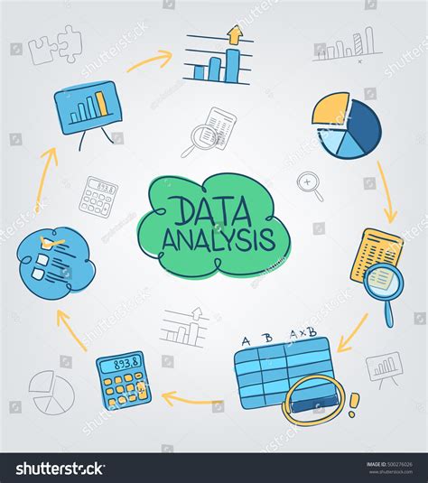 Data Analysis Circle Stock Vector Royalty Free 500276026 Shutterstock