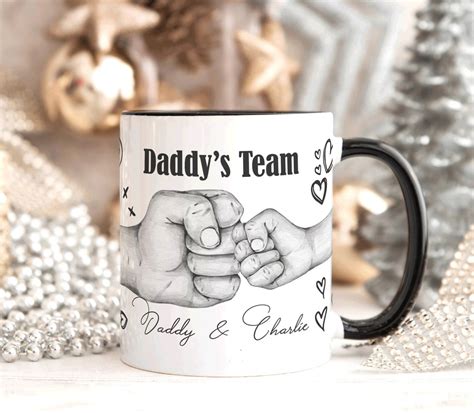 Fist Bump Personalised Mug Dad Fathers Day T Birthday T For Dad