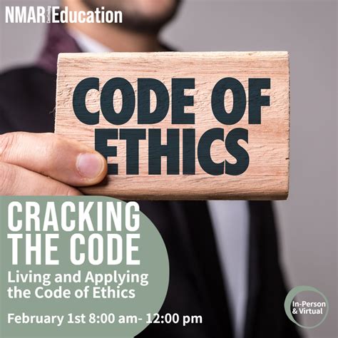 Cracking The Code Living And Applying The Code Of Ethics VIRTUAL Education Calendar