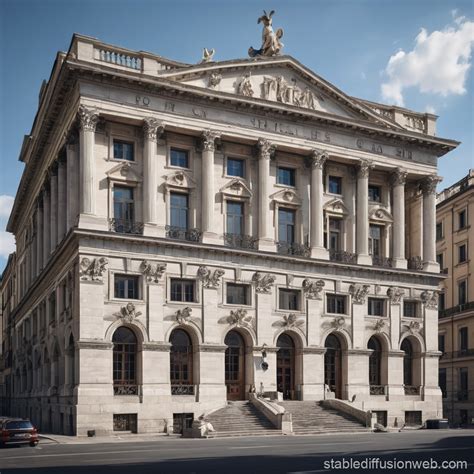 Neoclassical Building Stable Diffusion Online
