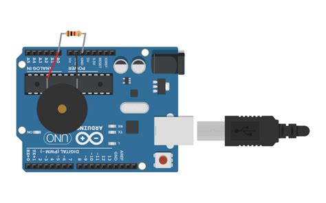 Circuit Design Utilizando Piezo Como Sensor De Impacto Tinkercad