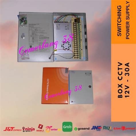 Jual Baru Power Supply Central Cctv Box Panel Cctv 12v 30a Shopee Indonesia