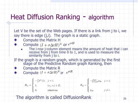 ppt heat diffusion model and its applications powerpoint presentation
