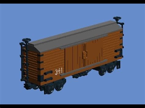 How To Build A Lego Western Train Brown Boxcar Toy Story 3 🇺🇸 Youtube