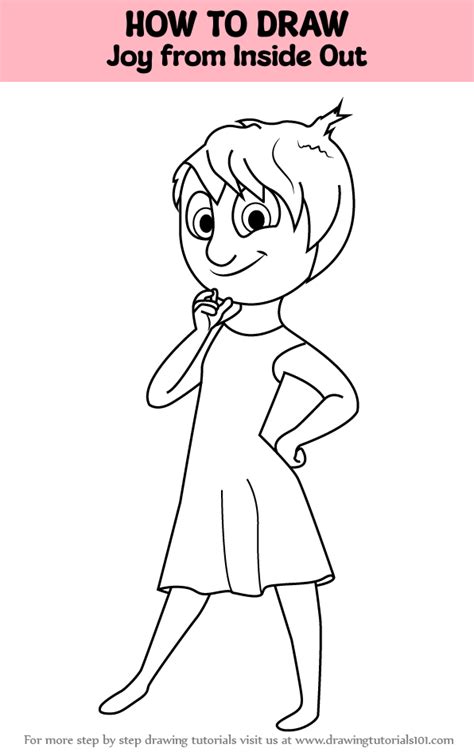 How To Draw Joy From Inside Out Inside Out Step By Step DrawingTutorials101 Com