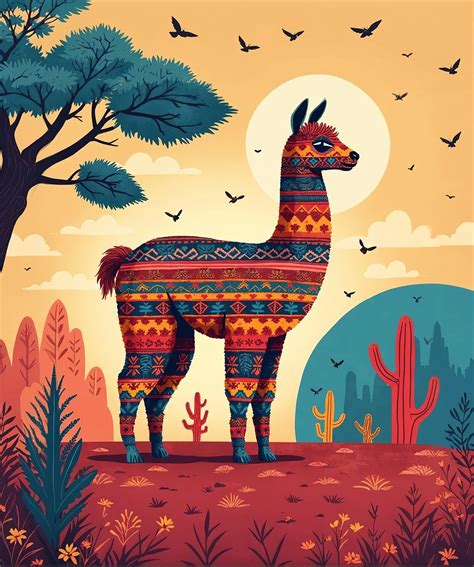Download Ai Generated Llama South American Royalty Free Stock